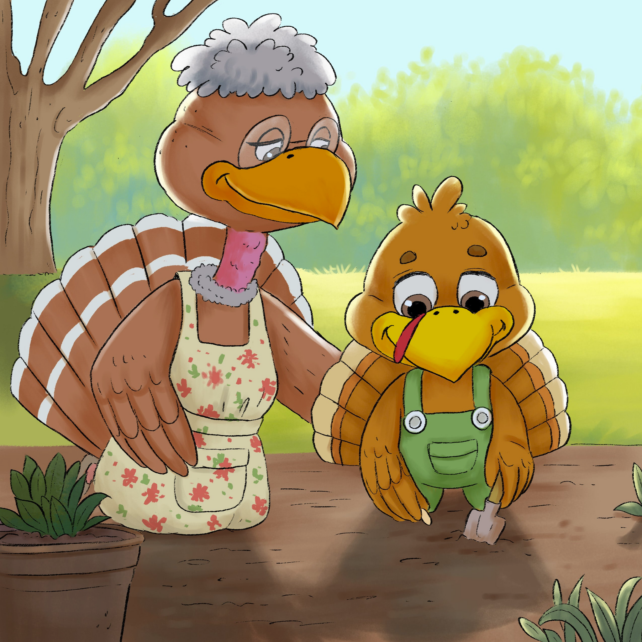 Taylor the Turkey and Grandma Plant a Pumpkin – Sonicaellis
